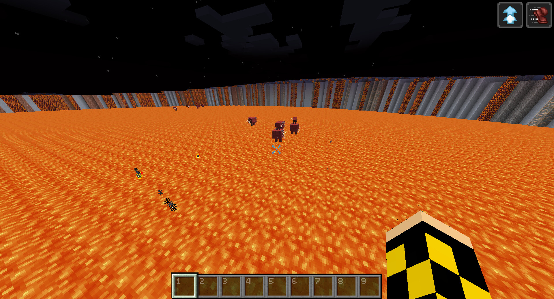 Clay Desert with Lava Lakes Minecraft Map