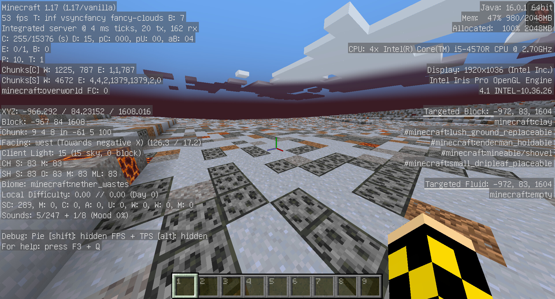 Clay Desert with Lava Lakes Minecraft Map