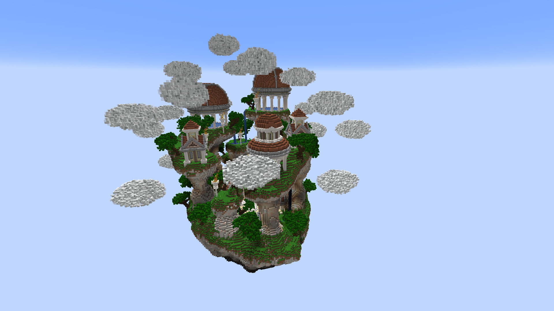 COMMISSION | Greek Floating Spawn Minecraft Map