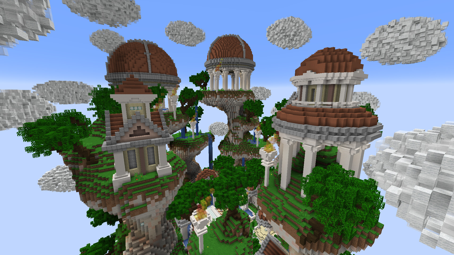 COMMISSION | Greek Floating Spawn Minecraft Map