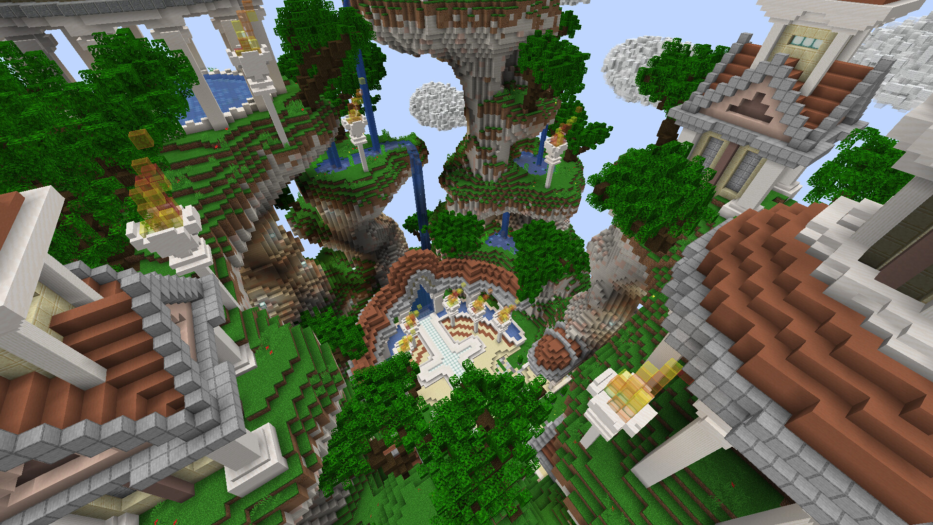 COMMISSION | Greek Floating Spawn Minecraft Map