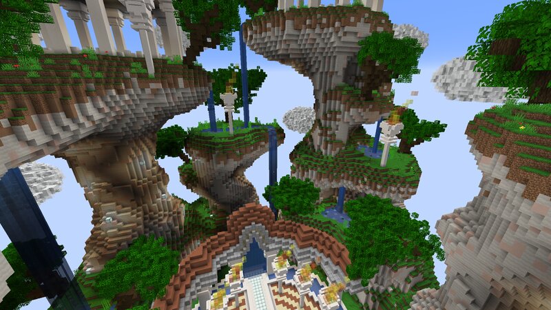 COMMISSION | Greek Floating Spawn Minecraft Map