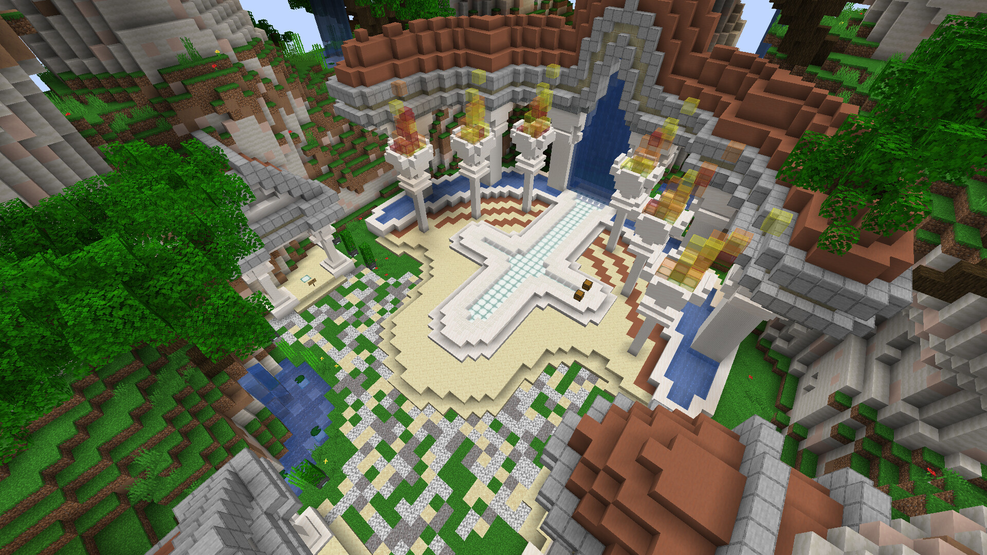 COMMISSION | Greek Floating Spawn Minecraft Map