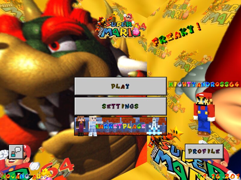 Super Mario 64 Minecraft Map