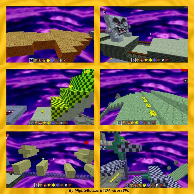 Super Mario 64 Minecraft Map