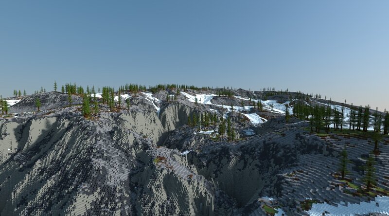 Snowy mountains Minecraft Map