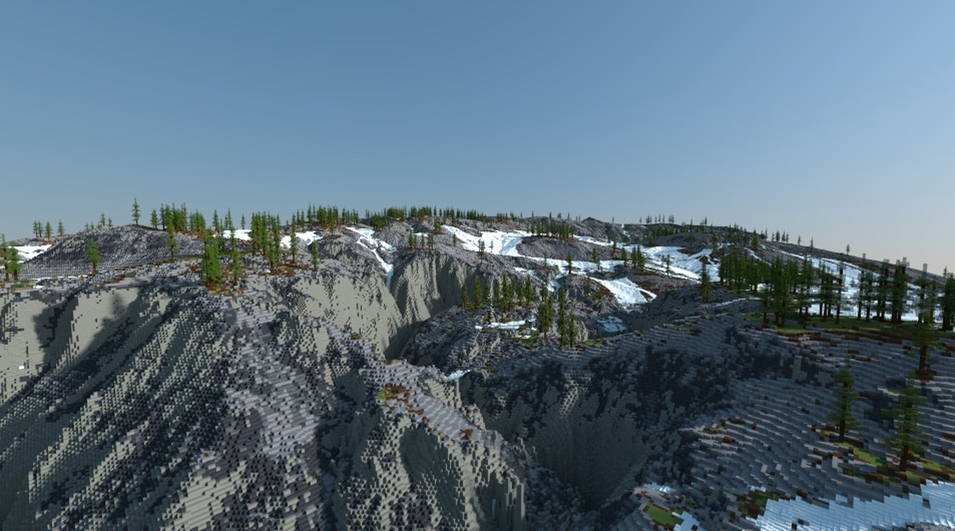 Snowy mountains Minecraft Map