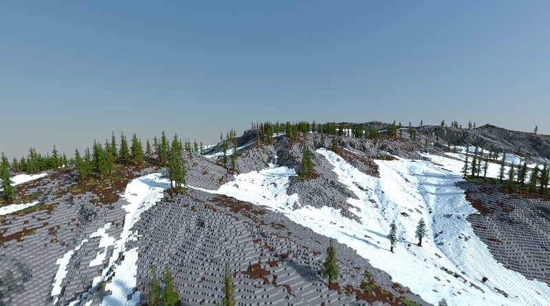 Snowy mountains Minecraft Map