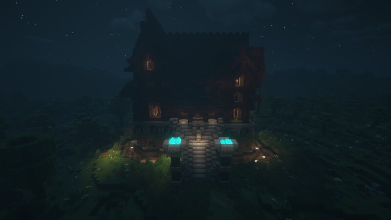 Survival Spooky Mansion Minecraft Map
