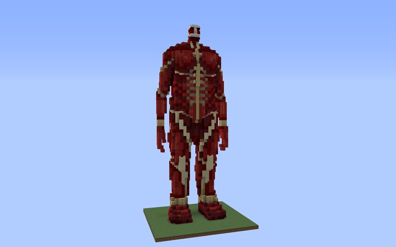 Bertholdt Colossal Titan Minecraft 1:1 Minecraft Map
