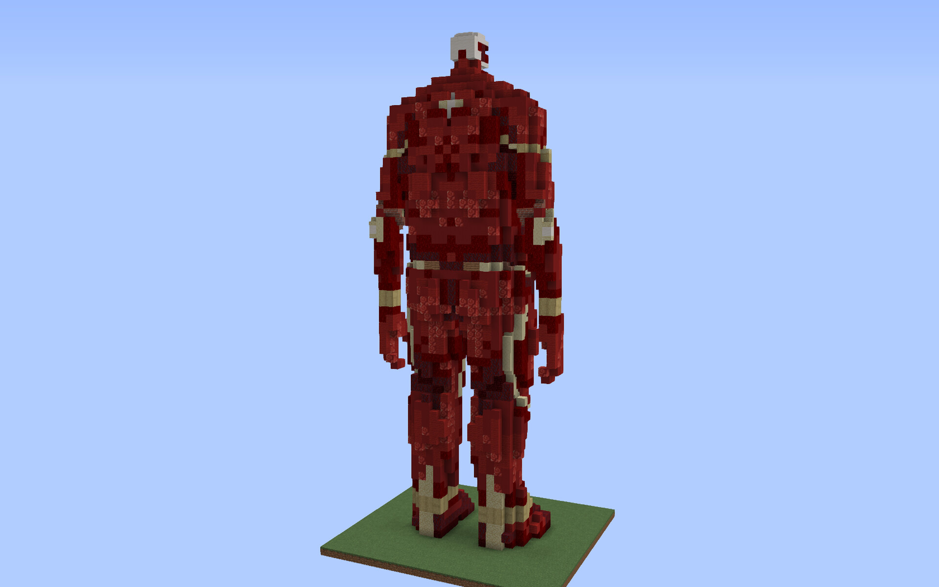 Bertholdt Colossal Titan Minecraft 1:1 Minecraft Map