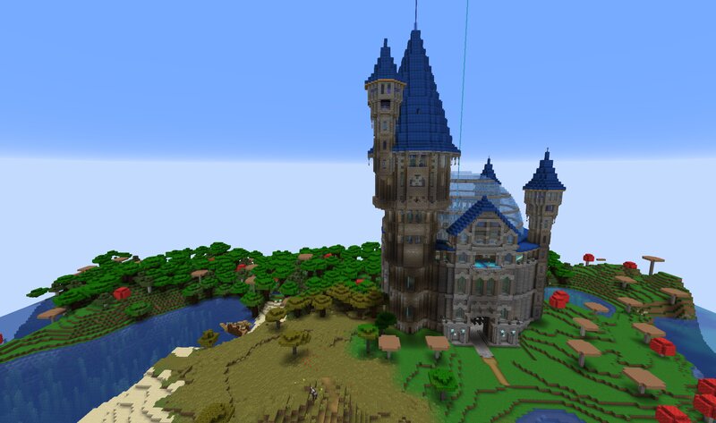Blue Castle Paradise Minecraft Map