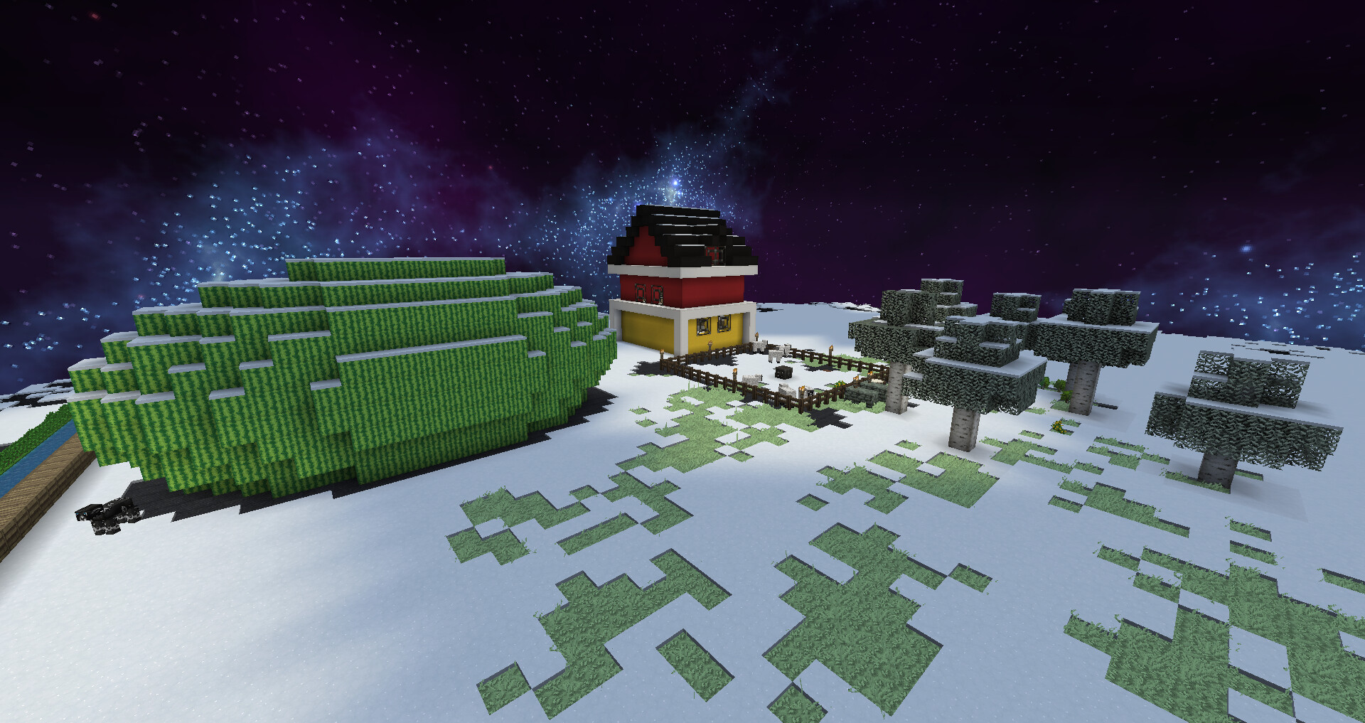 Space Planetoid Melon House Minecraft Map