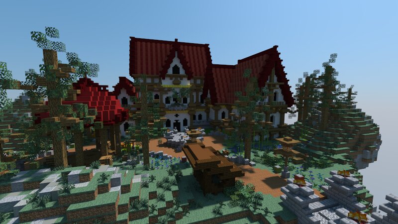 [ Lobby/Spawn ] ↪ SKY HOUSES ↩ Minecraft Map