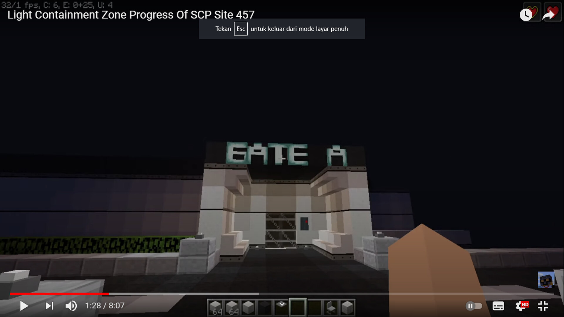 SCP Site 457 Minecraft Map