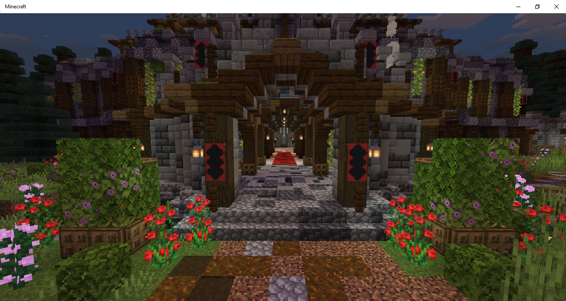 Minecraft Spruce Castle