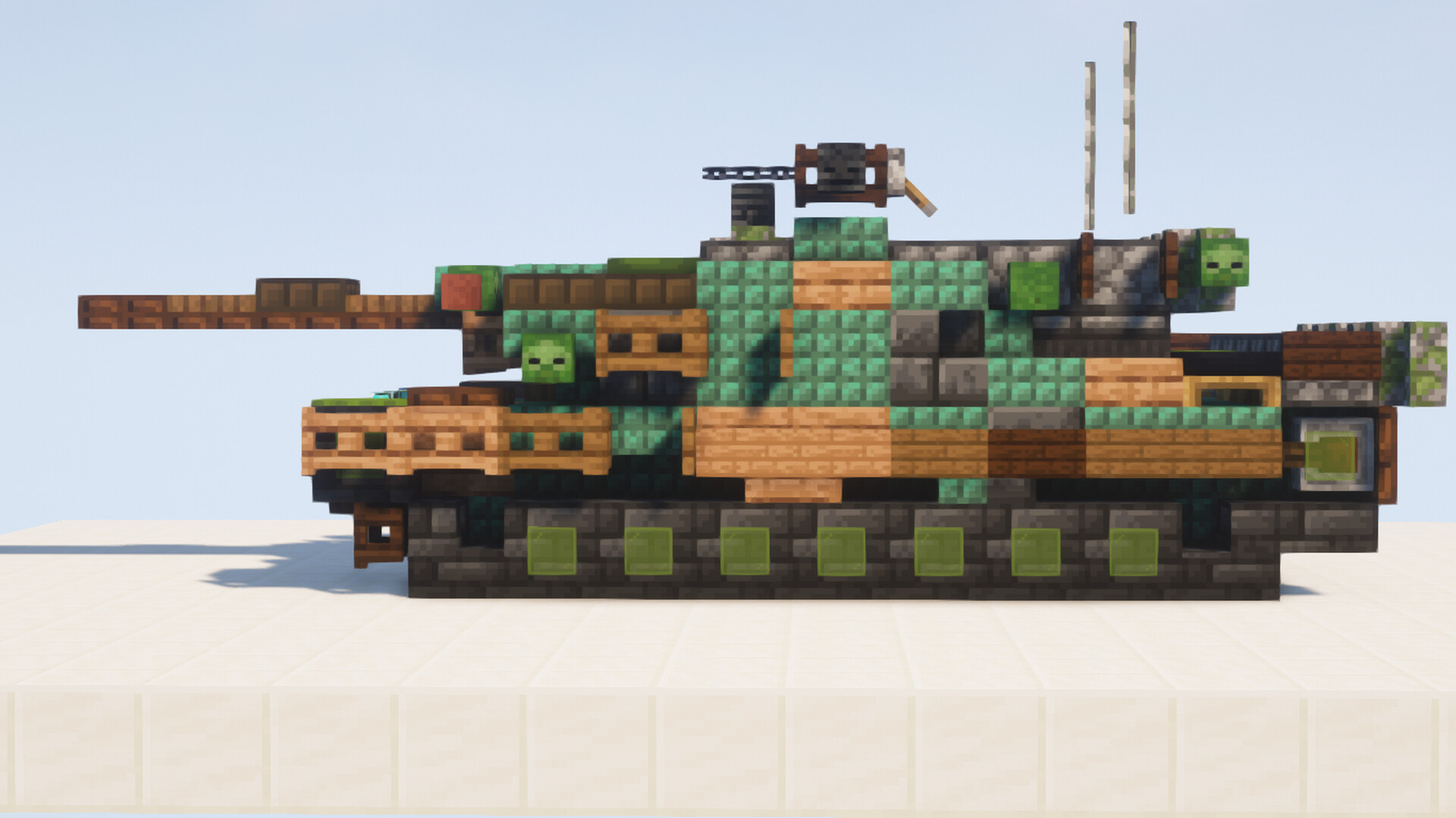 Leopard 2 PL Main Battle Tank - 1.5:1 scale Minecraft Map