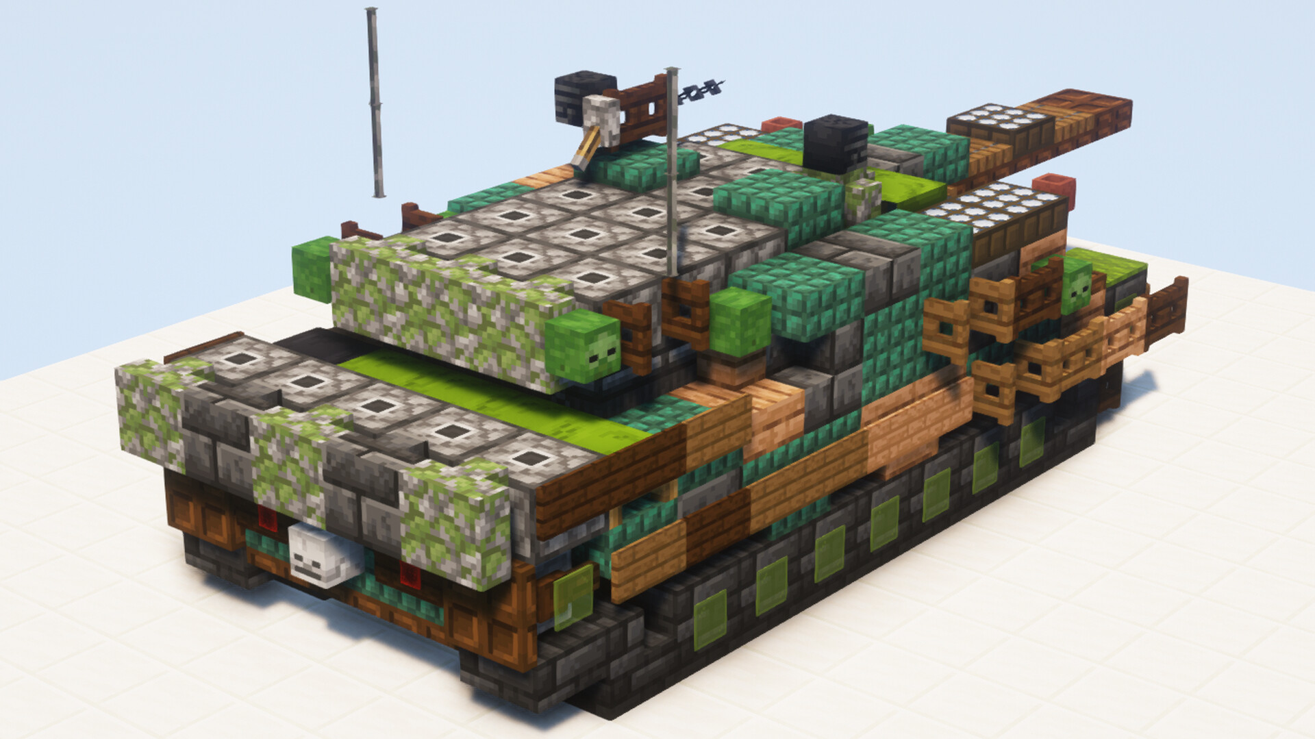 Leopard 2 PL Main Battle Tank - 1.5:1 scale Minecraft Map