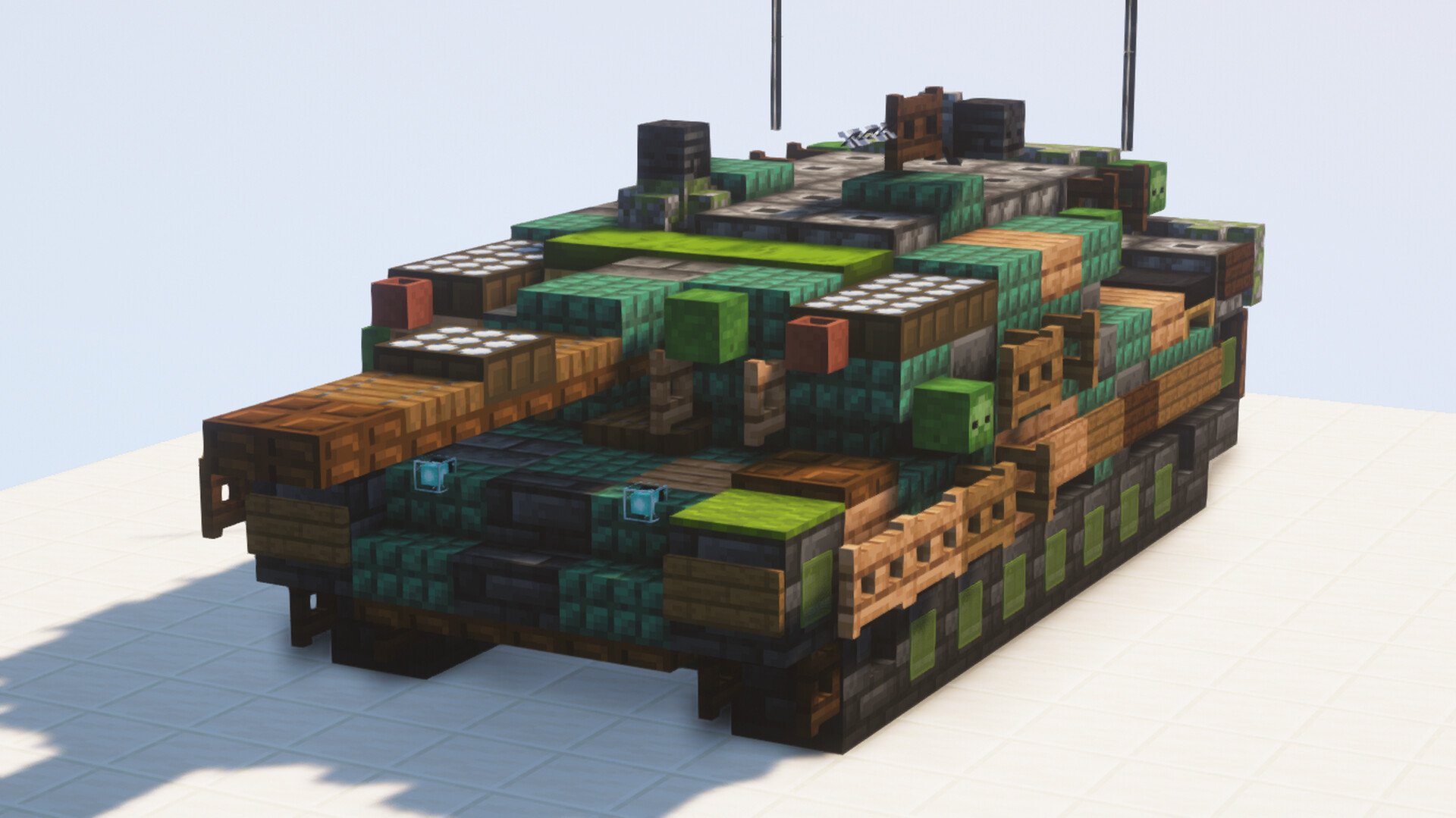 Leopard 2 PL Main Battle Tank - 1.5:1 scale Minecraft Map