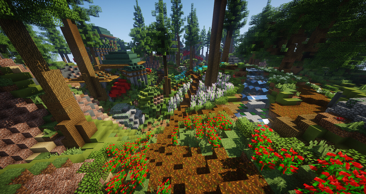 Summertime Bloom Hub | 1.8+ Minecraft Map