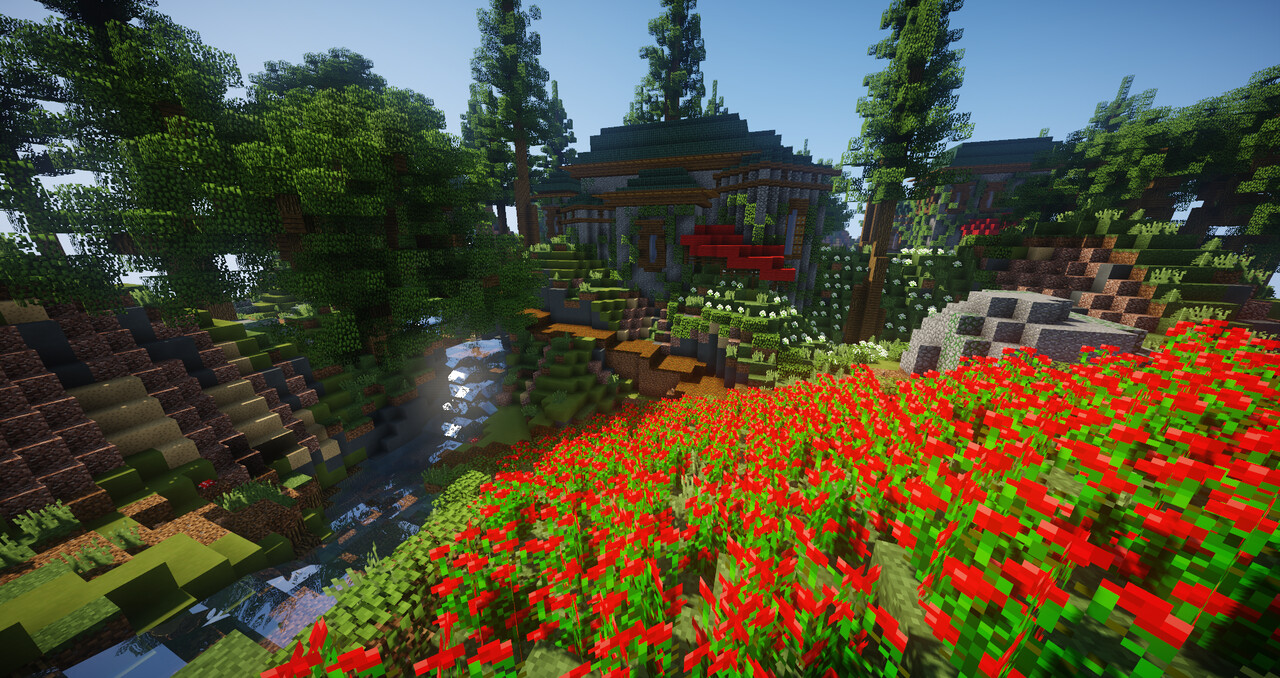 Summertime Bloom Hub | 1.8+ Minecraft Map