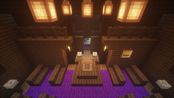 Taiga Village style Church (Cleric) with basement! Minecraft Map