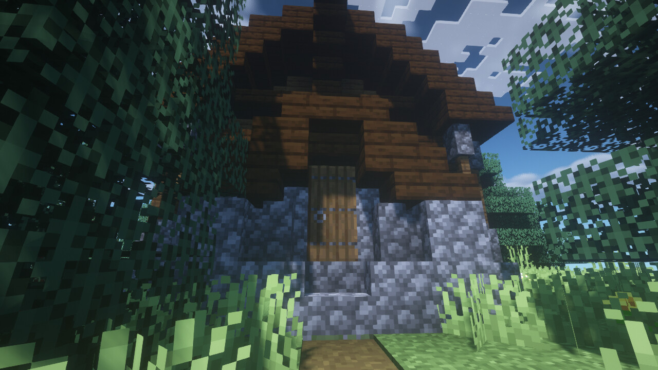 Taiga Village style Church (Cleric) with basement! Minecraft Map