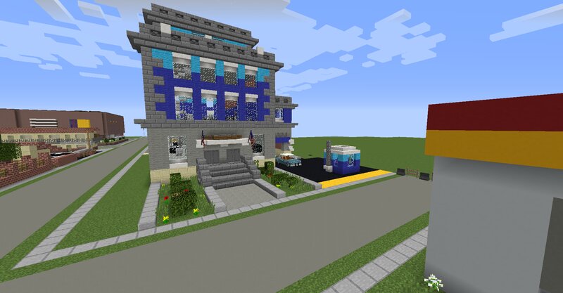 Greenwood+Greenvill 50s/60s American City with Mods 1.12.2 Dowenlod Map ...