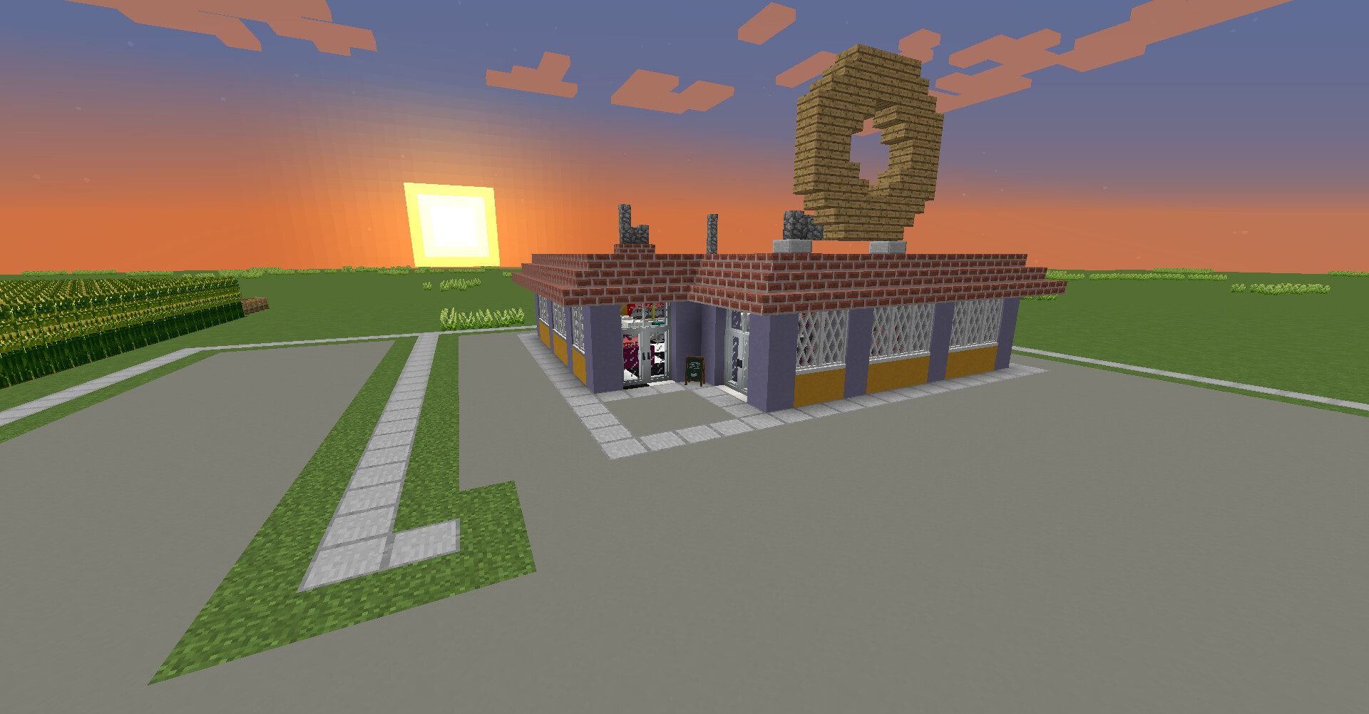 Greenwood+Greenvill 50s/60s American City with Mods 1.12.2 Dowenlod Map ...