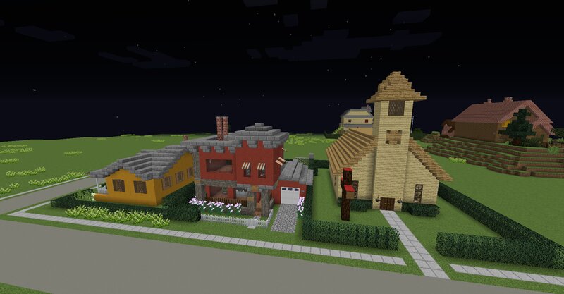 Greenwood+Greenvill 50s/60s American City with Mods 1.12.2 Dowenlod Map ...