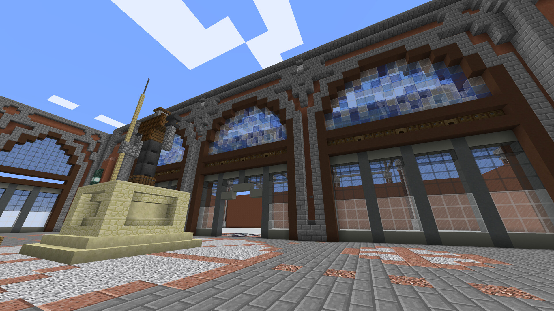 Huge Train station Minecraft Map