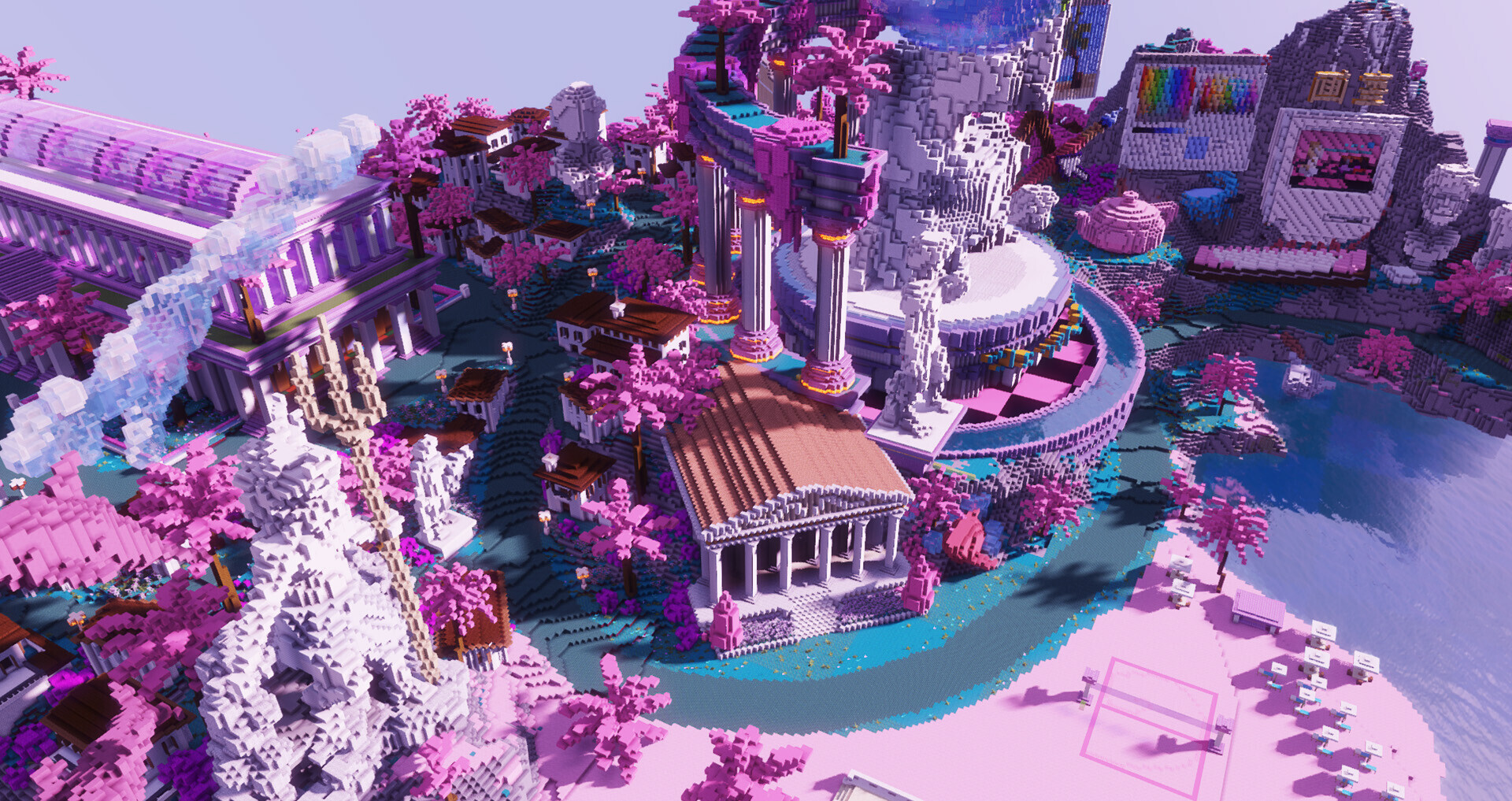 Aesthetic．schem (熱帯の島) 🏝️ Minecraft Map