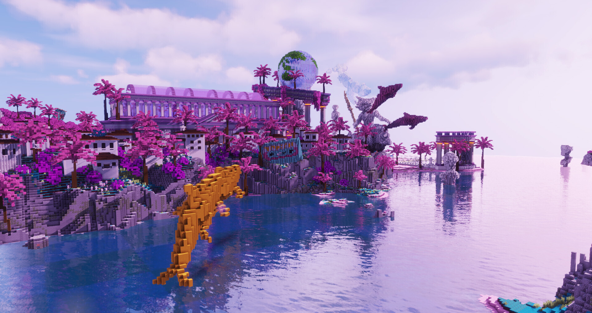 Aesthetic．schem (熱帯の島) 🏝️ Minecraft Map