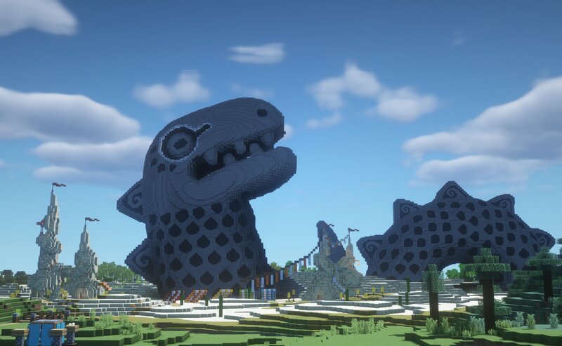 Stone snake Minecraft Map