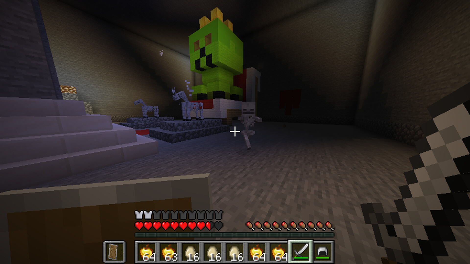 Seige of King Creeper Boss Fight Minecraft Map