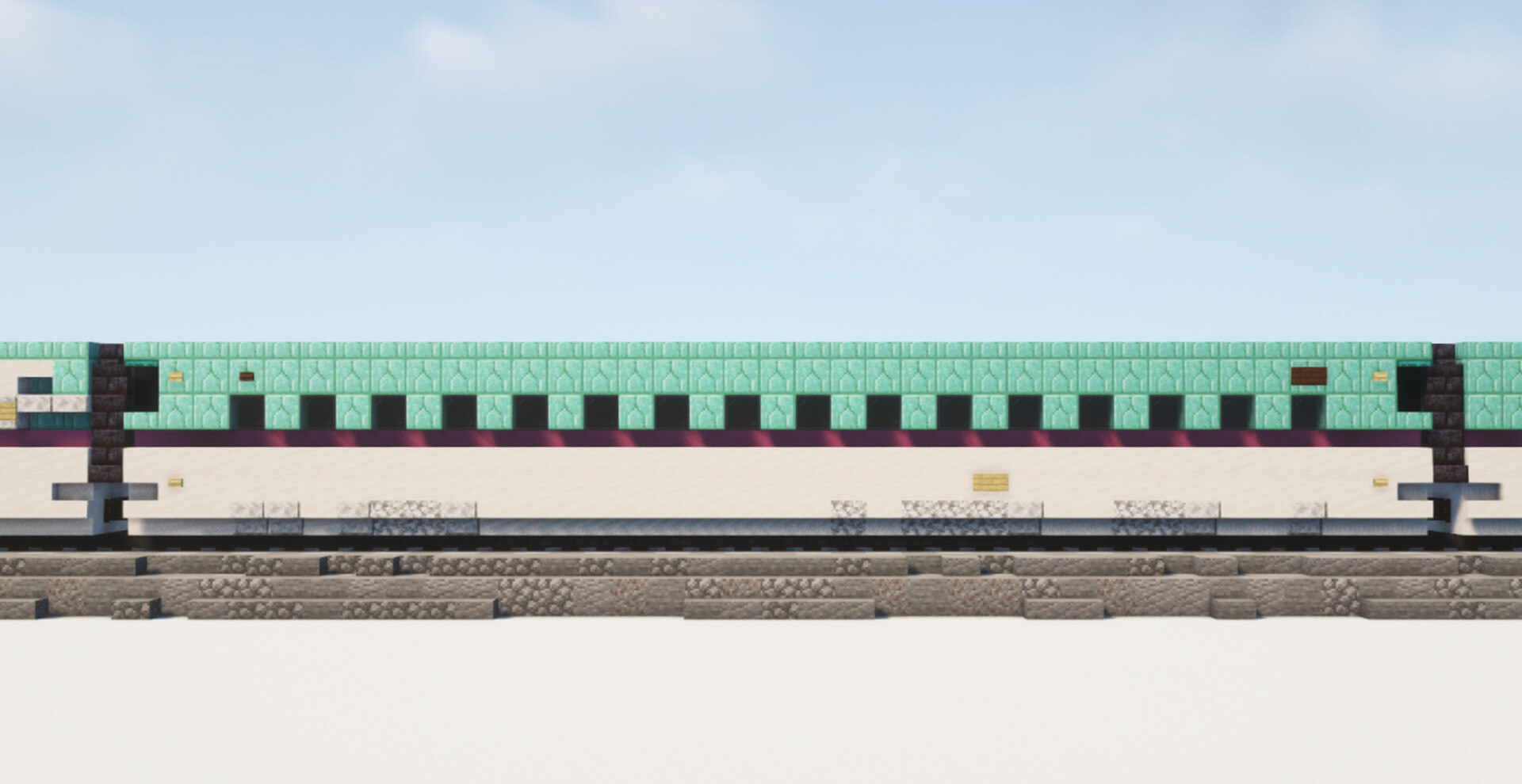 1.5:1 Scale Shinkansen E5 Series Bullet Train Minecraft Map
