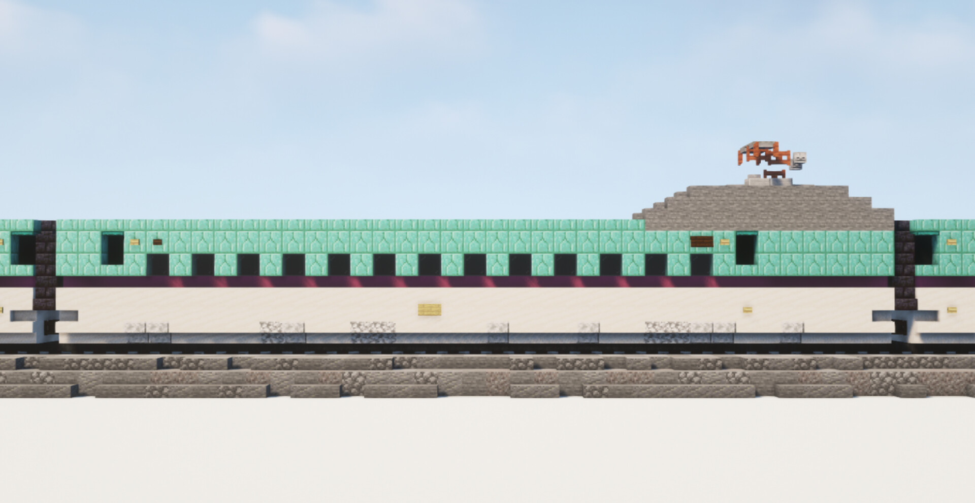 1.5:1 Scale Shinkansen E5 Series Bullet Train Minecraft Map