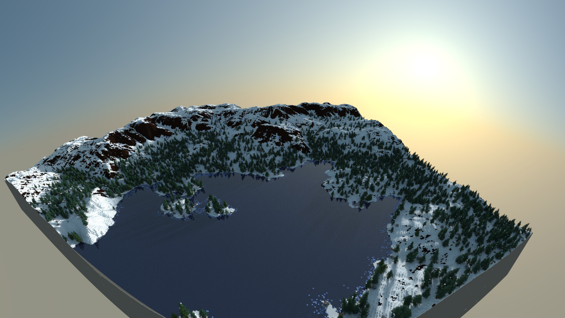 Snowy mountains Minecraft Map