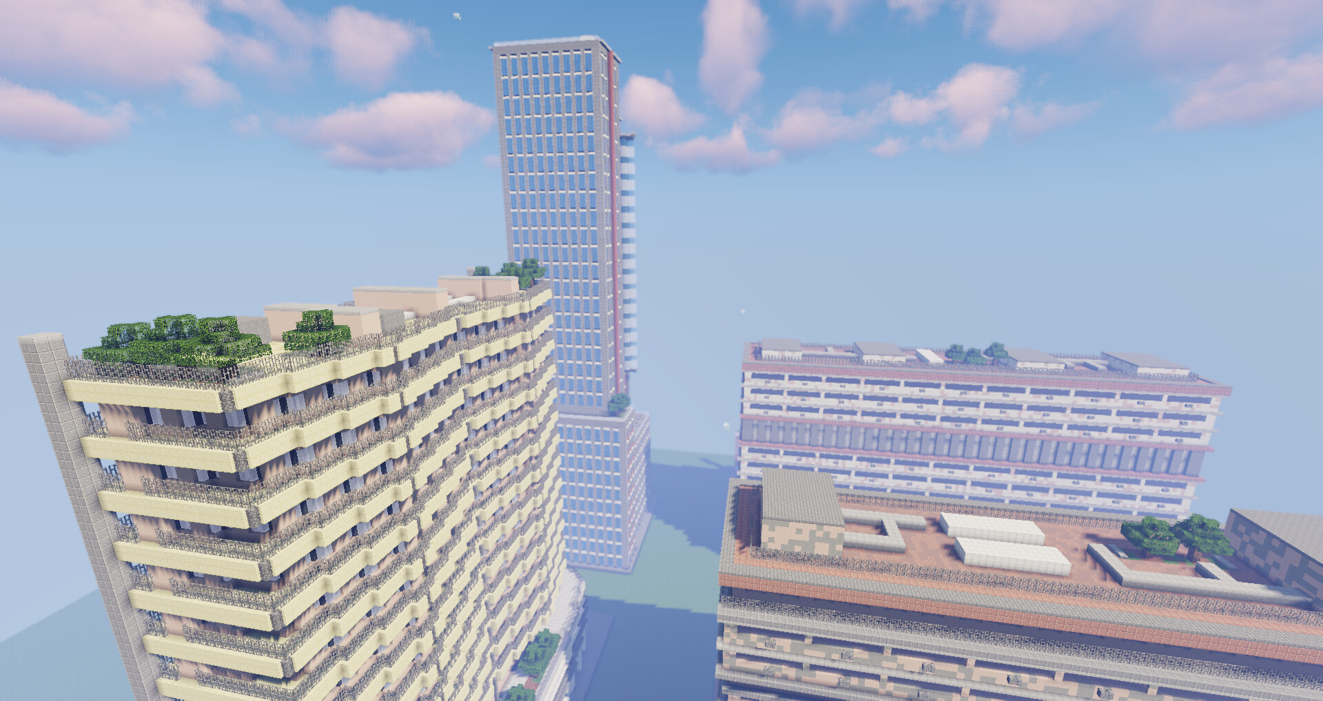 Realistic city building replicas Minecraft Map