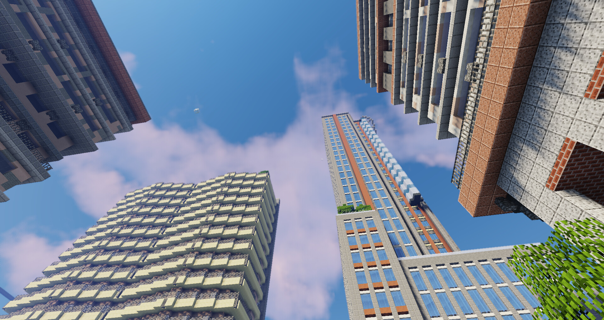 Realistic city building replicas Minecraft Map