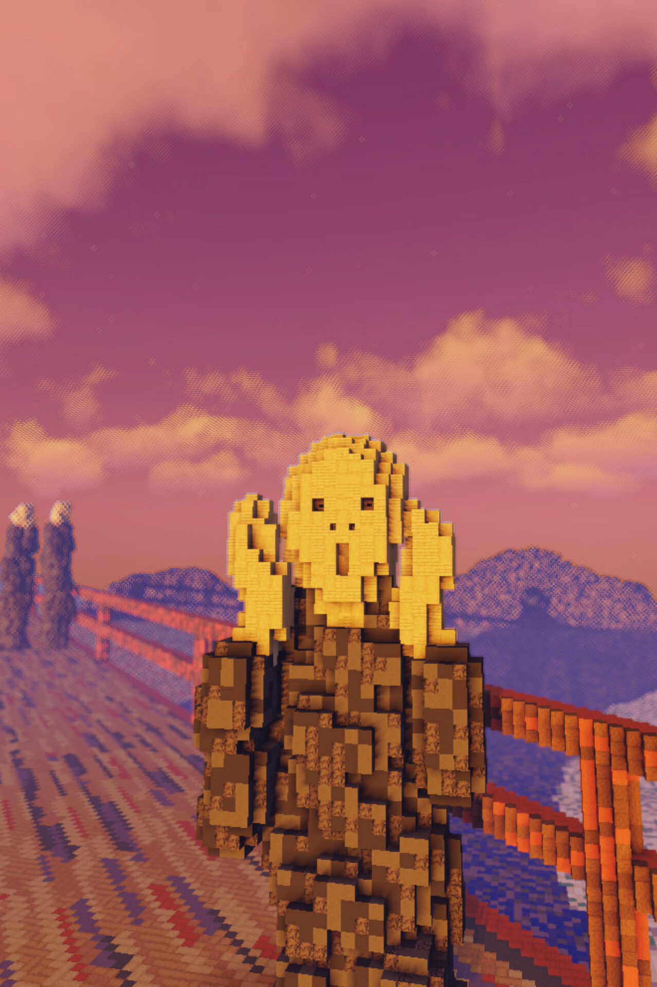 The Scream 3D Minecraft Map