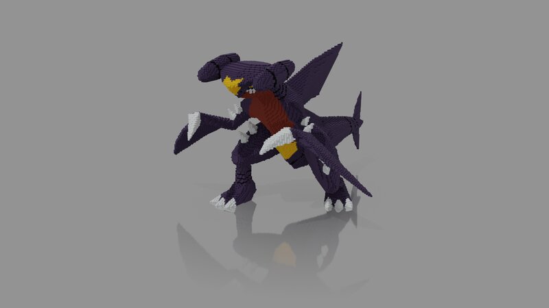 Garchomp 3D Organic Minecraft Map