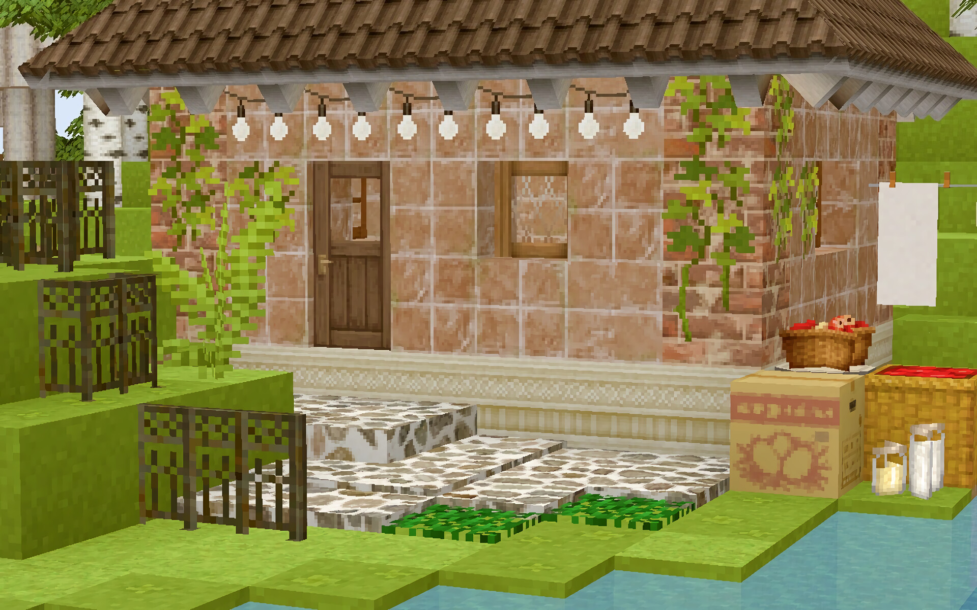 🥞 ; lakeside breakfast Minecraft Map