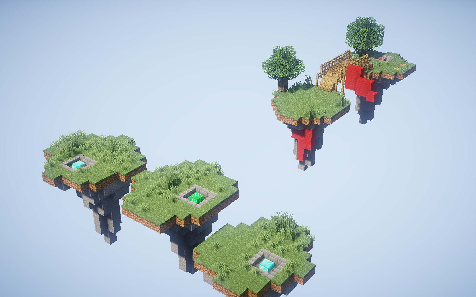 Nature - Bedwars Duels map + FREE DOWNLOAD Minecraft Map