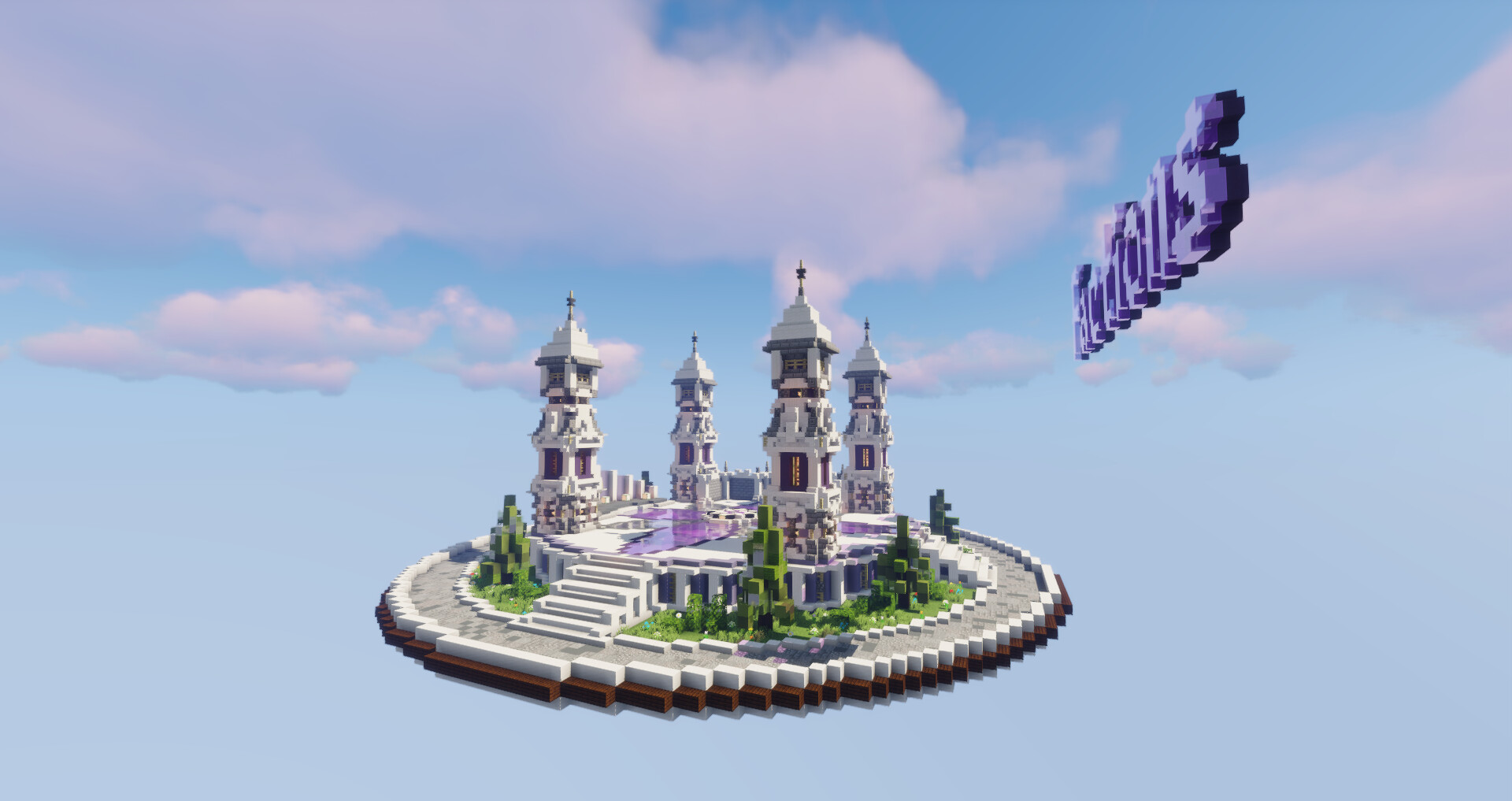 Purple Factions Spawn Minecraft Map