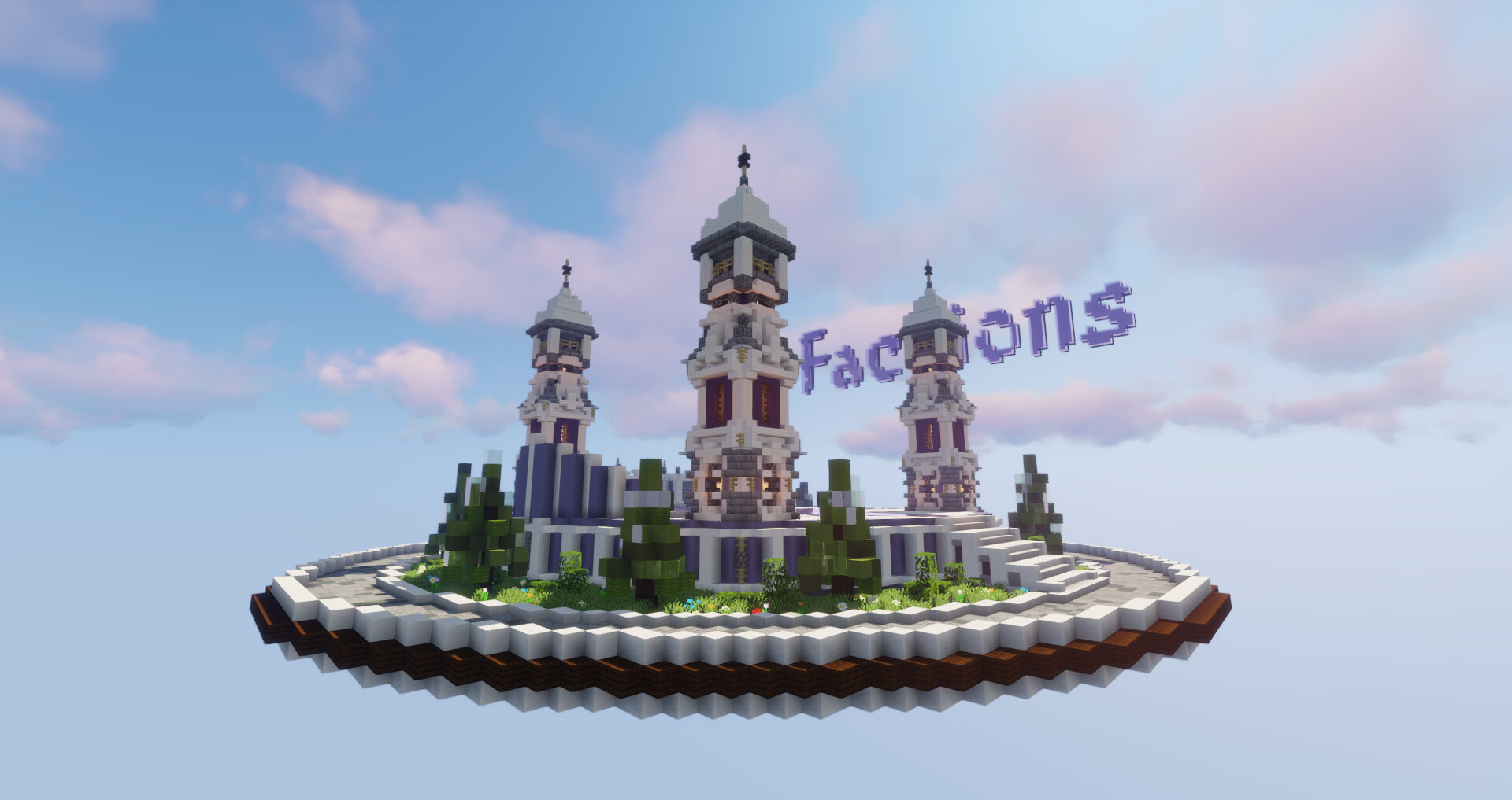 Purple Factions Spawn Minecraft Map