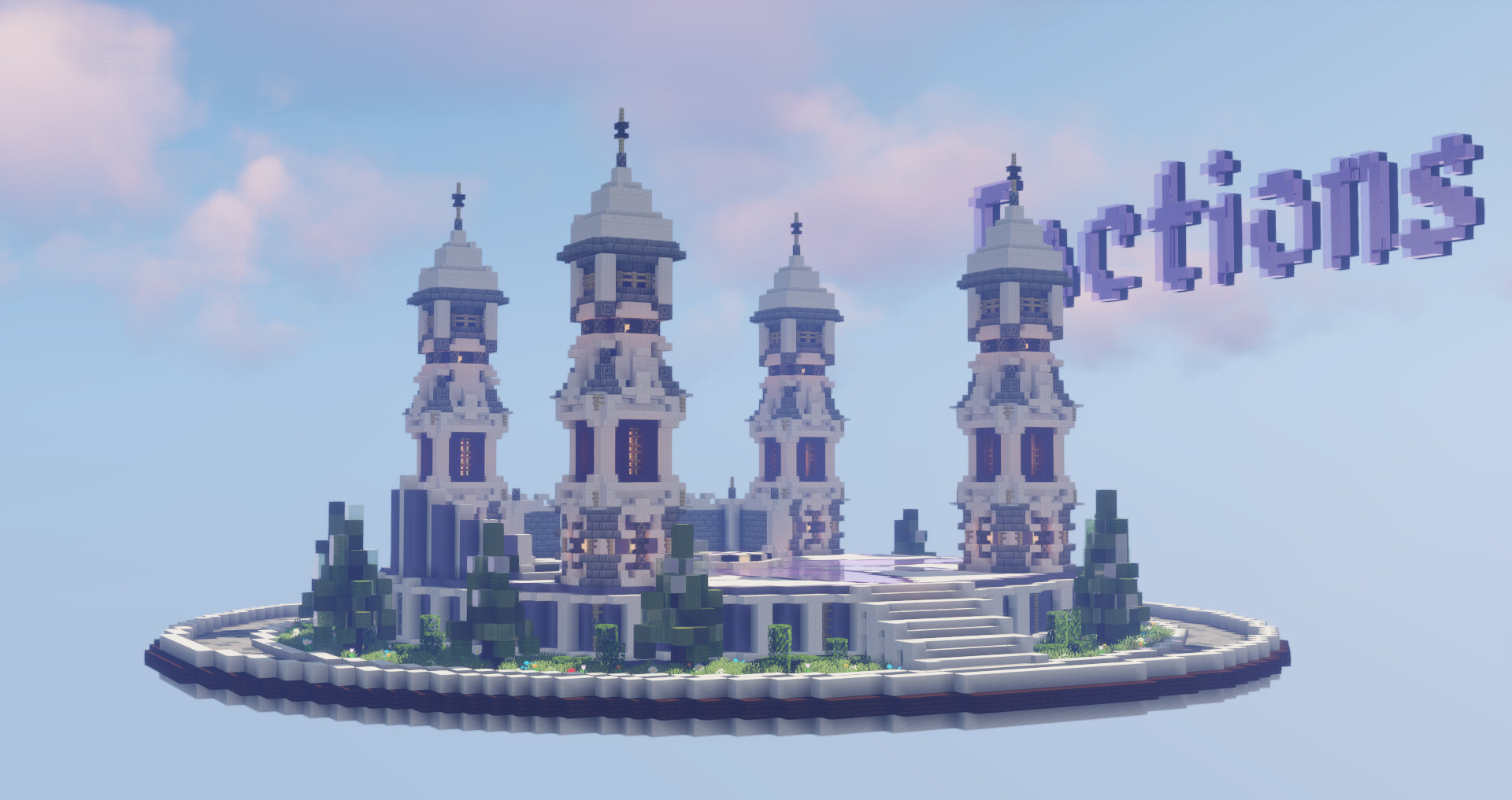Purple Factions Spawn Minecraft Map