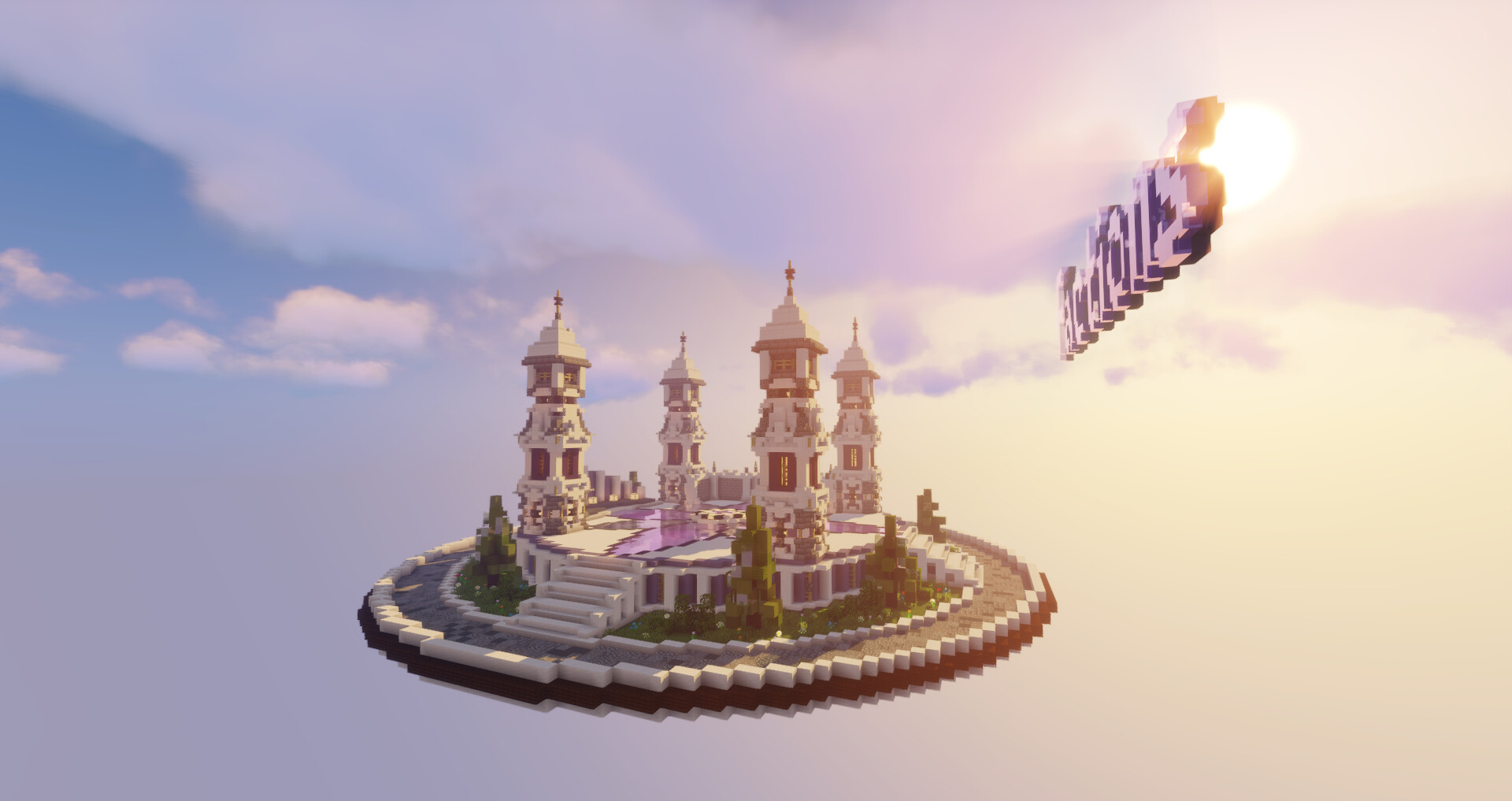 Purple Factions Spawn Minecraft Map