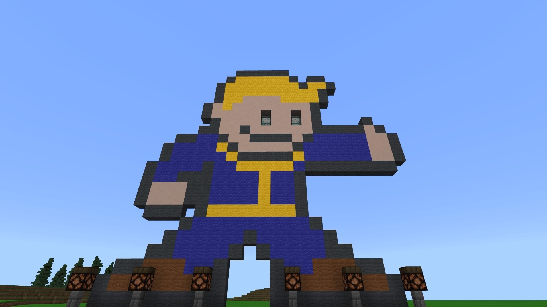 Fallout Vault Boy road sign Minecraft Map