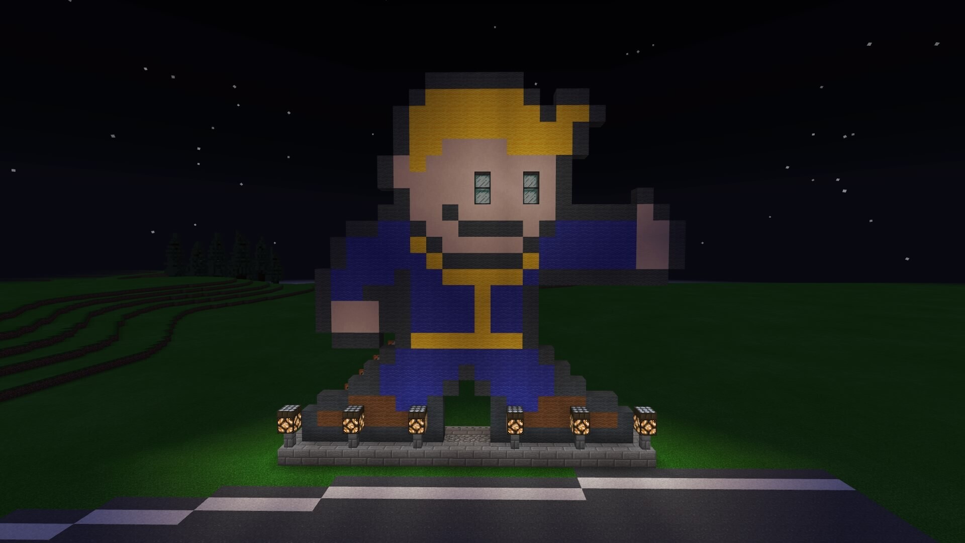 Fallout Vault Boy road sign Minecraft Map